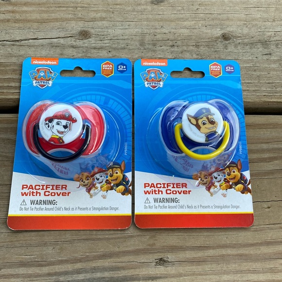 Nickelodeon | Other | Nickelodeon Paw Patrol Pacifiers With Covers ...
